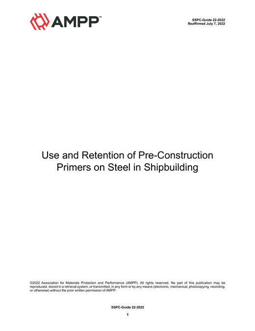 Use and Retention of Pre-Construction Primers on Steel In Shipbuilding ...