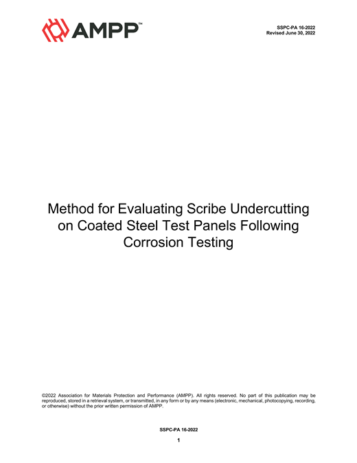 Method for Evaluating Scribe Undercutting on Coated Steel Test Panels ...