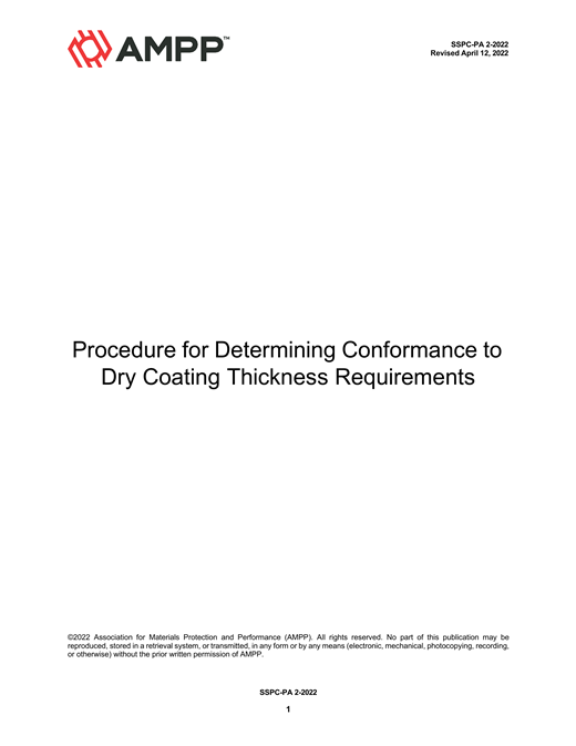 Procedure for Determining Conformance to Dry Coating Thickness ...