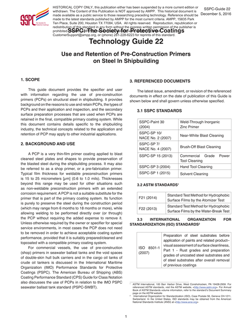 Use and Retention of Pre-Construction Primers on Steel In Shipbuilding ...