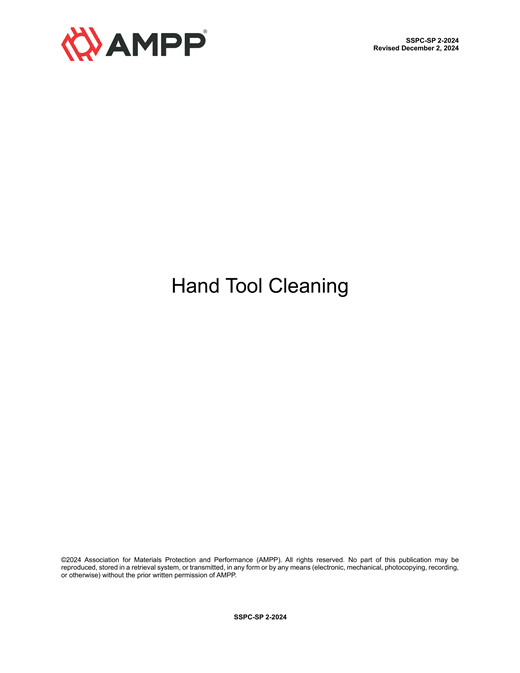 Hand Tool Cleaning | Standards | Association for Materials Protection ...
