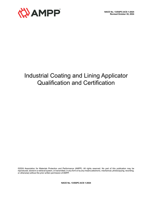 Industrial Coating and Lining Applicator Qualification and ...