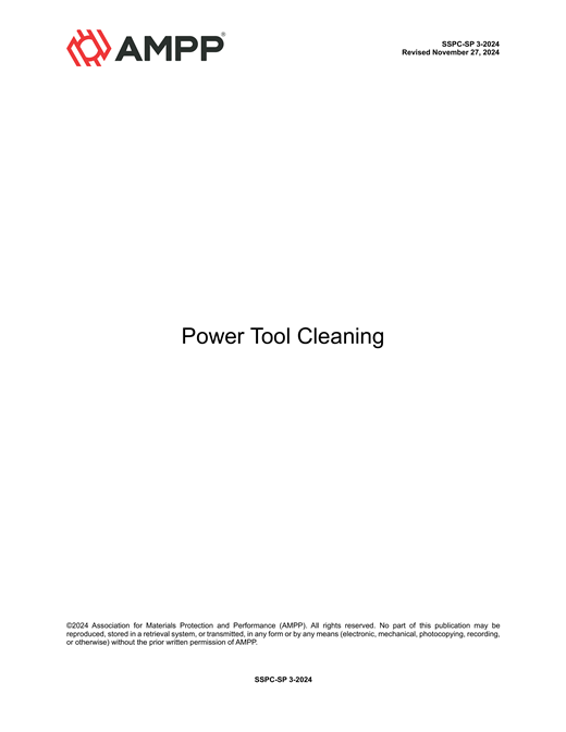 Power Tool Cleaning | Standards | Association for Materials Protection ...