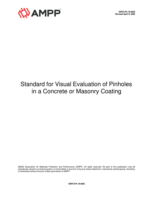 Standard for Visual Evaluation of Pinholes in a Concrete or Masonry ...