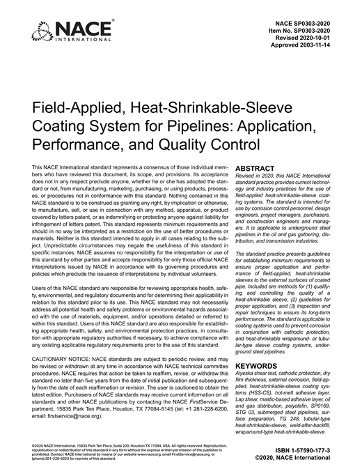 Field-Applied, Heat-Shrinkable-Sleeve Coating System for Pipelines ...