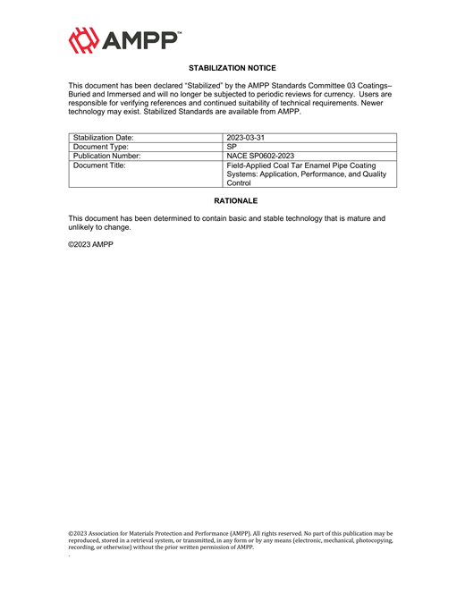 Field-Applied Coal Tar Enamel Pipe Coating Systems: Application ...