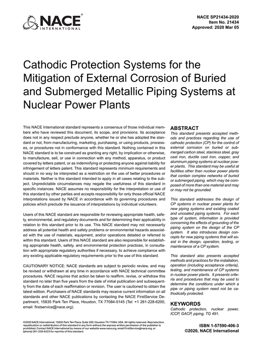 Cathodic Protection Systems for the Mitigation of External Corrosion of ...