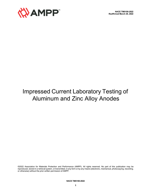 Impressed Current Laboratory Testing of Aluminum and Zinc Alloy Anodes ...