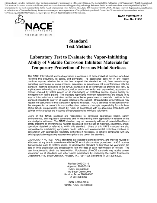 Laboratory Test to Evaluate the Vapor-Inhibiting Ability of Volatile ...