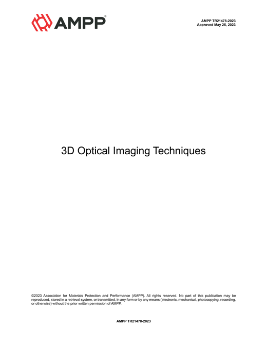 3D Optical Imaging Techniques | Standards | Association for Materials ...