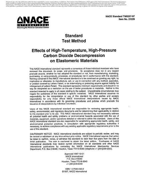 Effects of High-Temperature, High-Pressure Carbon Dioxide Decompression ...