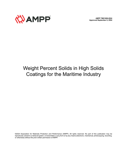 Weight Percent Solids in High Solids Coatings for the Maritime Industry ...