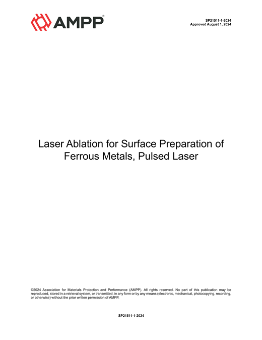 Laser Ablation for Surface Preparation of Ferrous Metals, Pulsed Laser ...
