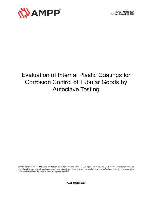 Evaluation of Internal Plastic Coatings for Corrosion Control of ...