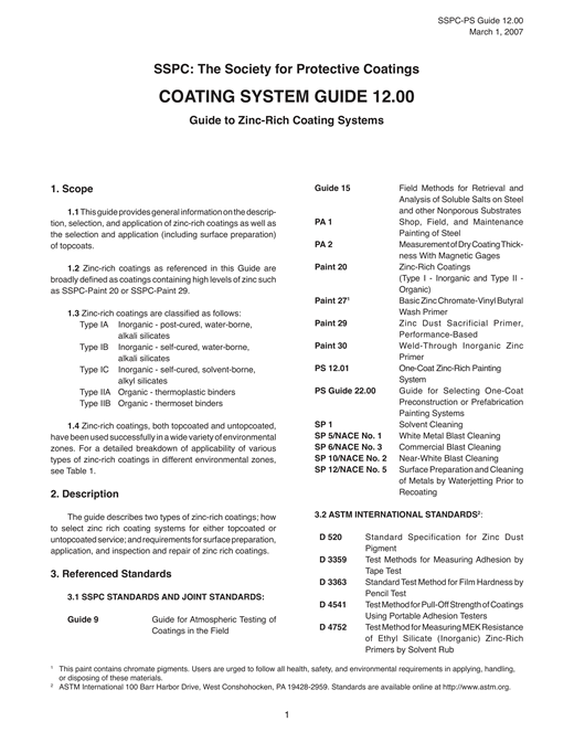 Guide to Zinc-Rich Coating Systems | Standards | Association for ...
