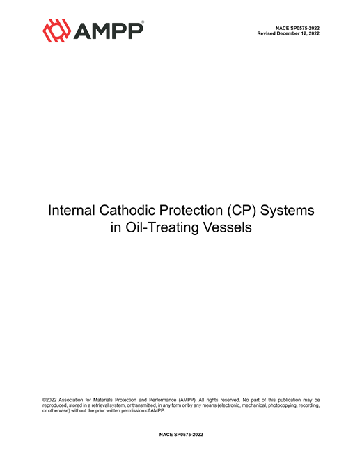 Internal Cathodic Protection (CP) Systems in Oil-Treating Vessels ...