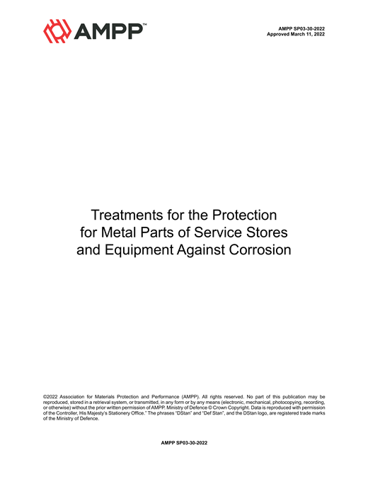 Treatments for the Protection for Metal Parts of Service Stores and ...