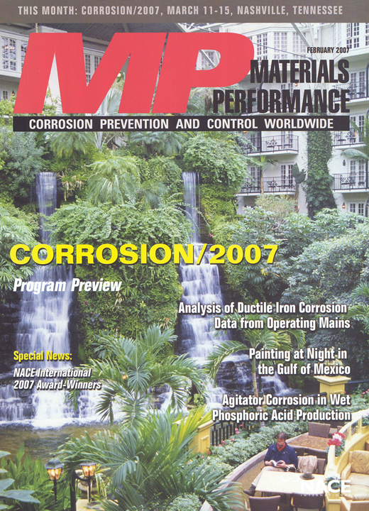 Volume 46 Issue 2 | Materials Performance | Association for Materials ...