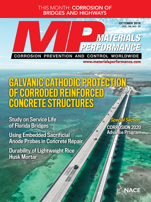 Using Embedded Sacrificial Anode Probes in Concrete Repair | Materials Performance | Association ...