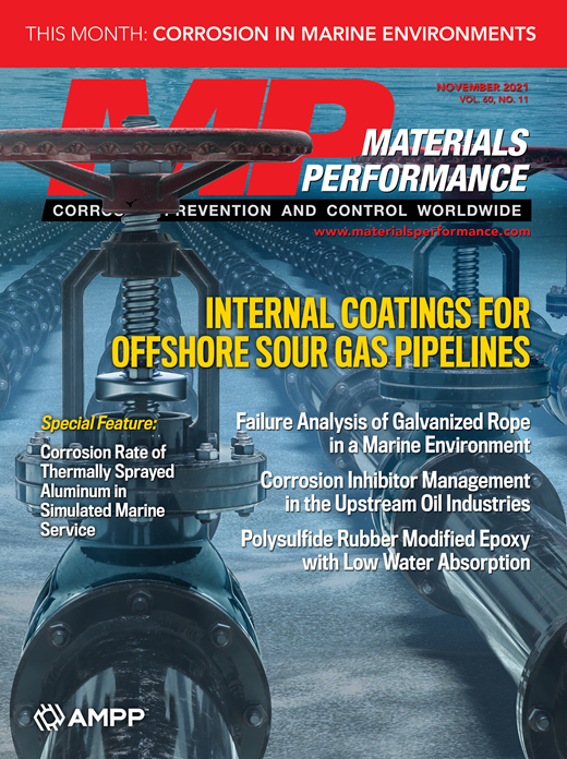 Volume 60 Issue 11 | Materials Performance | Association for Materials ...