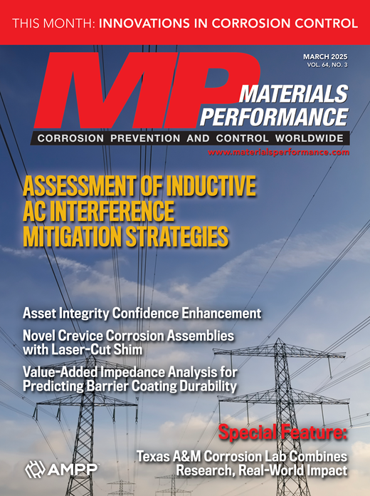 Volume 64 Issue 3 | Materials Performance | Association for Materials Protection and Performance