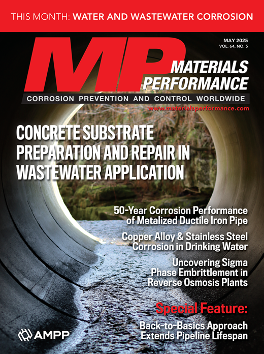 Volume 64 Issue 5 | Materials Performance | Association for Materials Protection and Performance